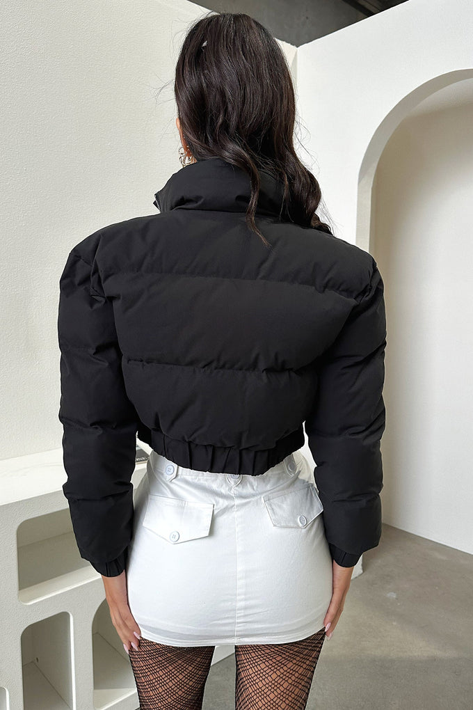 Manchester Puffer Jacket - Black – Thats So Fetch UK