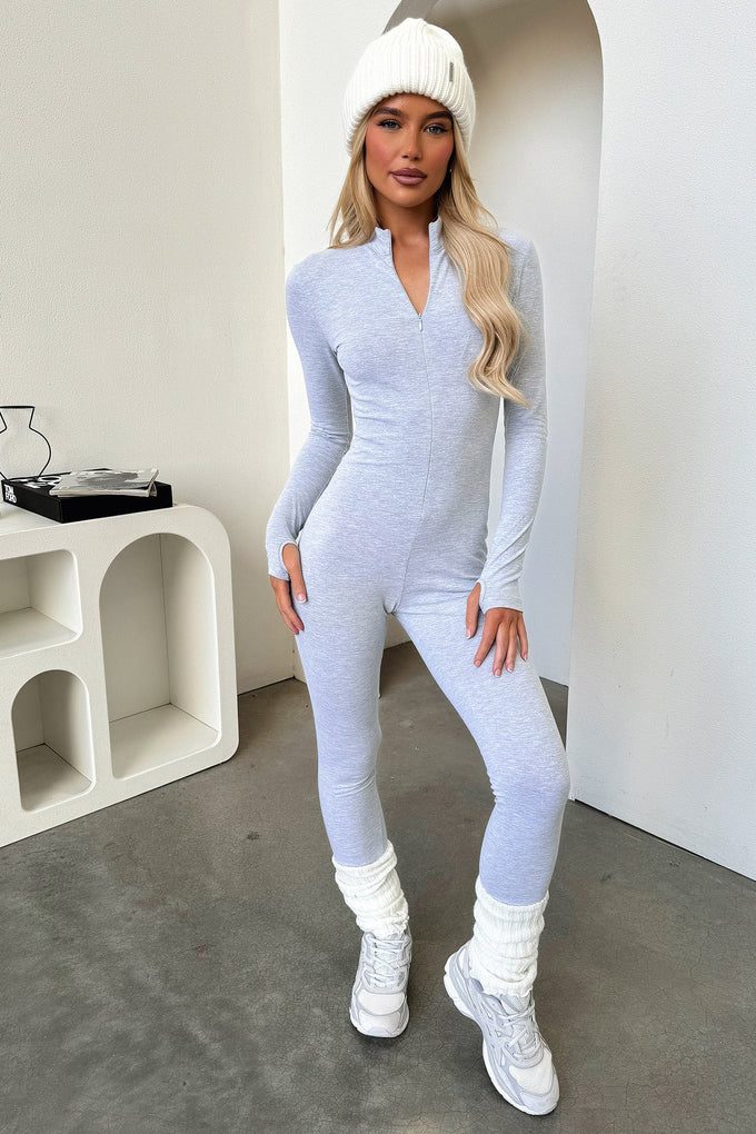 Tammy Long Sleeve Jumpsuit - Grey – Thats So Fetch UK