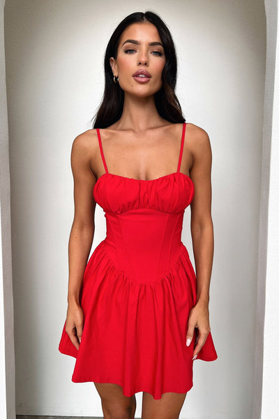 Zanaya Dress - Red – Thats So Fetch UK